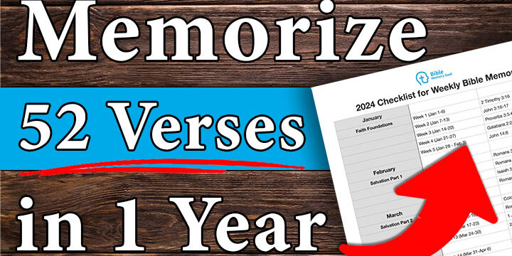 52 Bible Verses to Memorize (+ Free PDF Checklist) - Bible Memory Goal